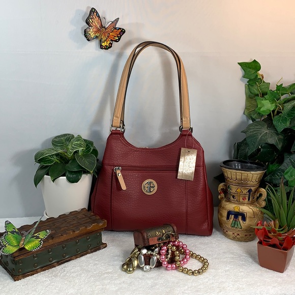 Giani Bernini | Bags | Gianni Bernini Pebbled 4 Poster Satcheltotenwt ...